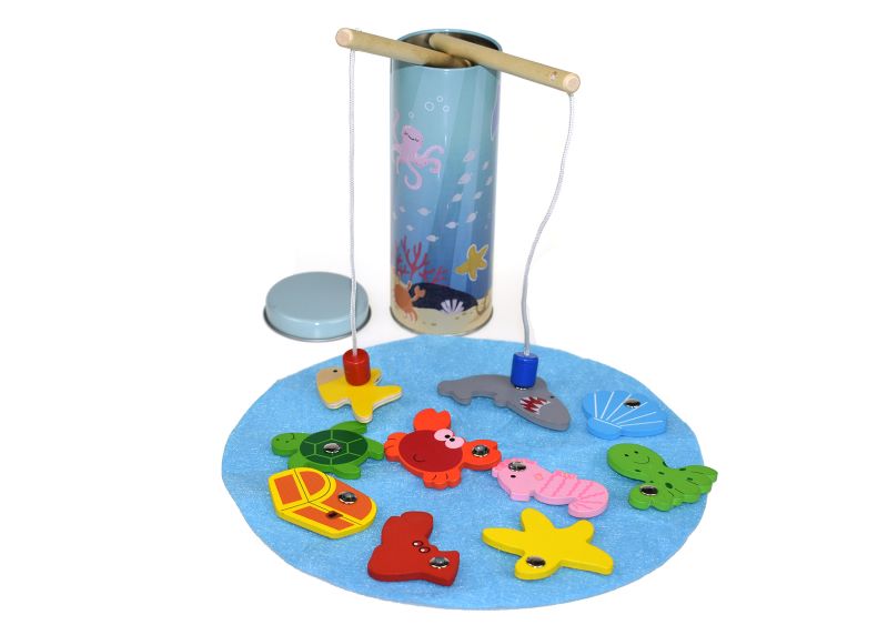 Kaper Kidz - Fishing Game Set in Tin - Wooden World