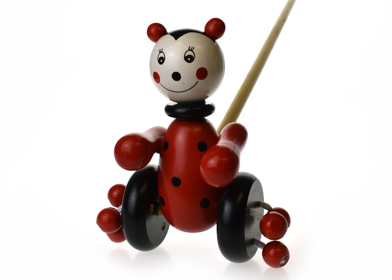 Kaper Kidz - Wooden Push Alongs - Ladybug - Wooden World