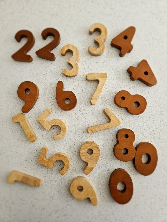 QToys - Wooden Number Set - Wooden World