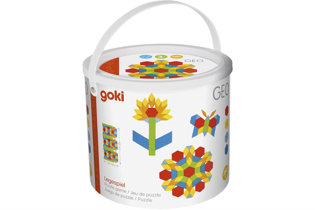 Goki - Geo Shapes Puzzle - Wooden World