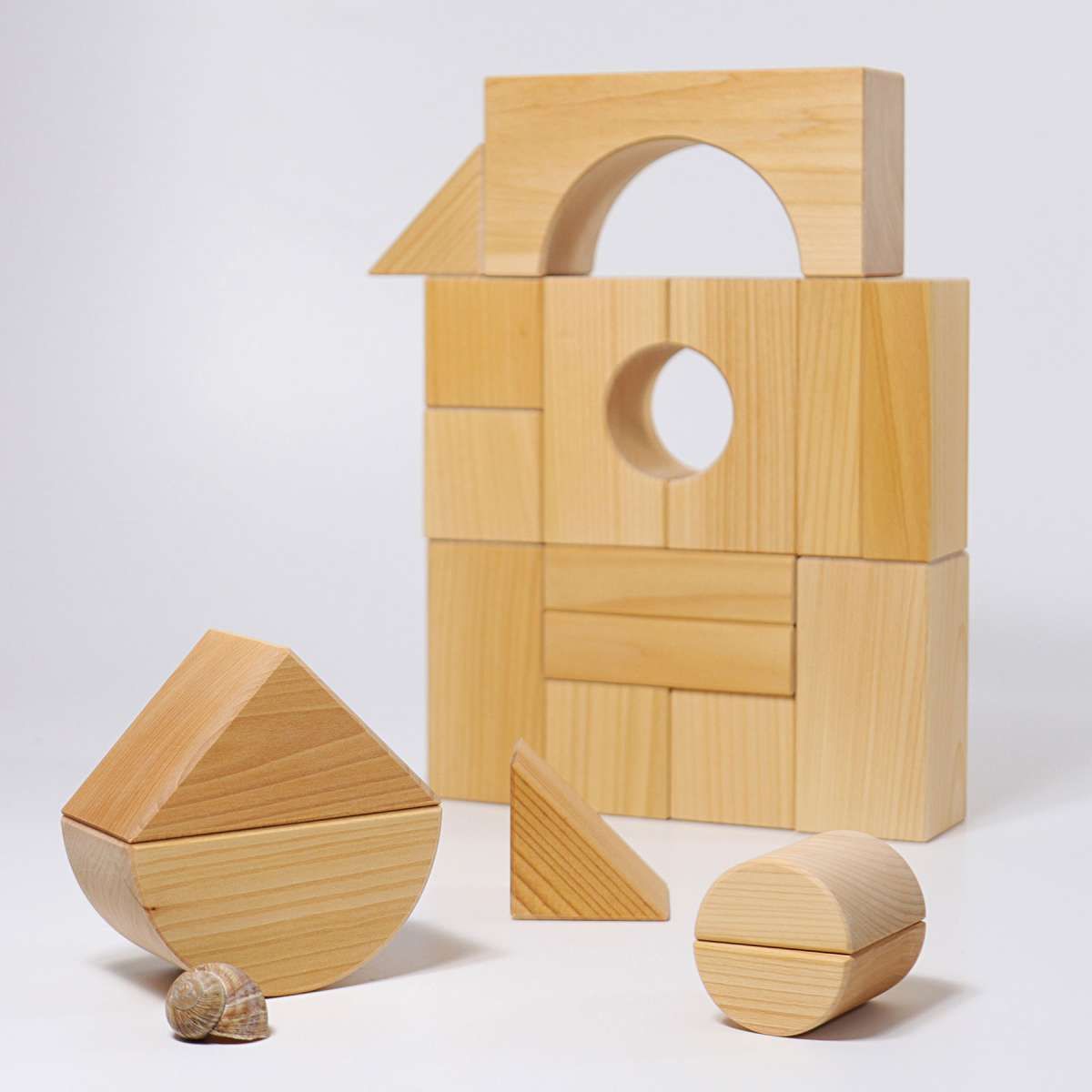 Grimm's - Giant Building Blocks Natural - Wooden World