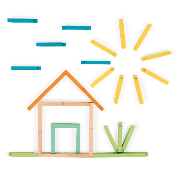 Janod - Connecting Building Blocks - Wooden World