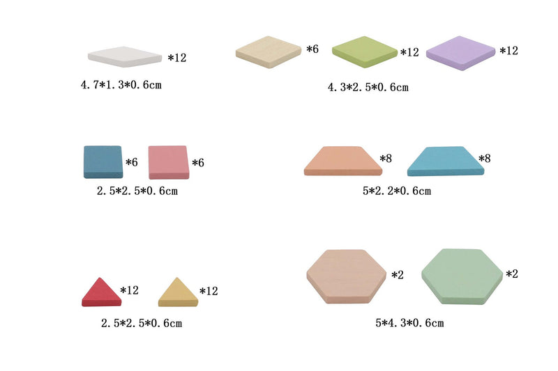 Kaper Kidz - Geometric Pattern Blocks - Wooden World