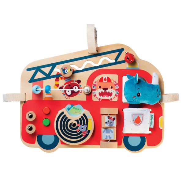Lilliputiens - Wooden Fire Engine Activity Board - Wooden World