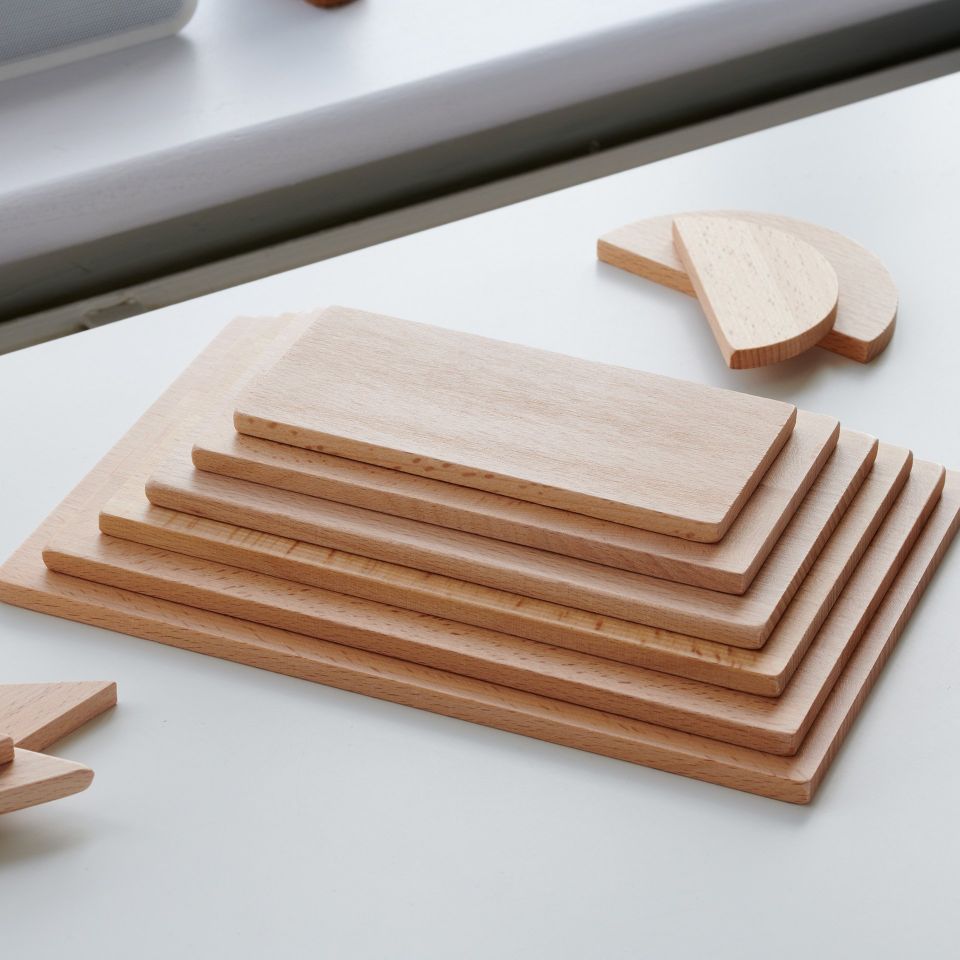 TickiT - Natural Architect Rectangular Panels - Wooden World