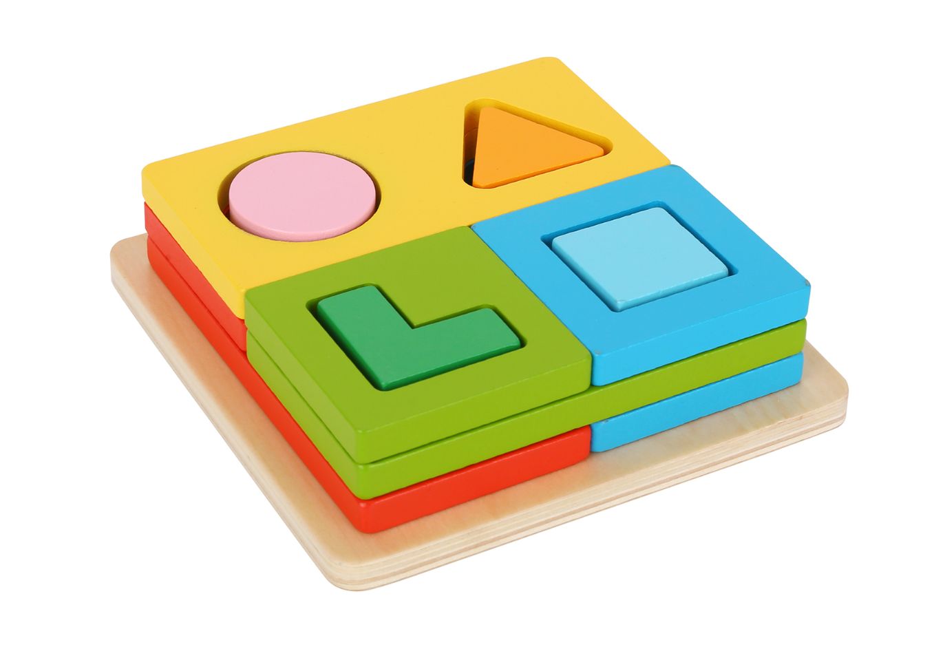 Tooky Toy - Multi Shape Sorter - Wooden World