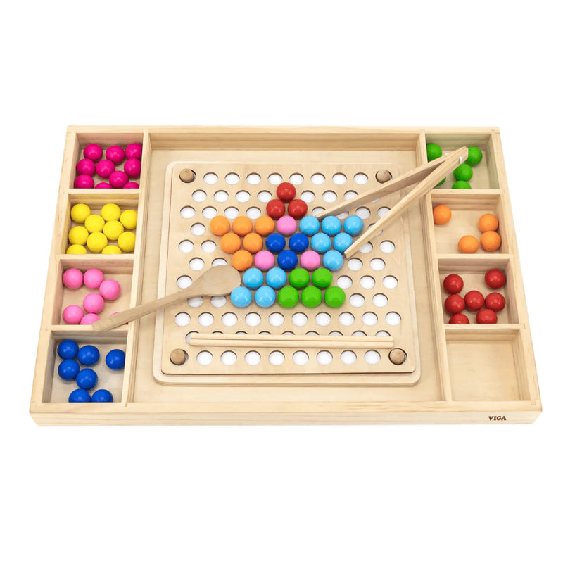 Viga Toys - Catch & Match Fine Motor Skills Board - Wooden World
